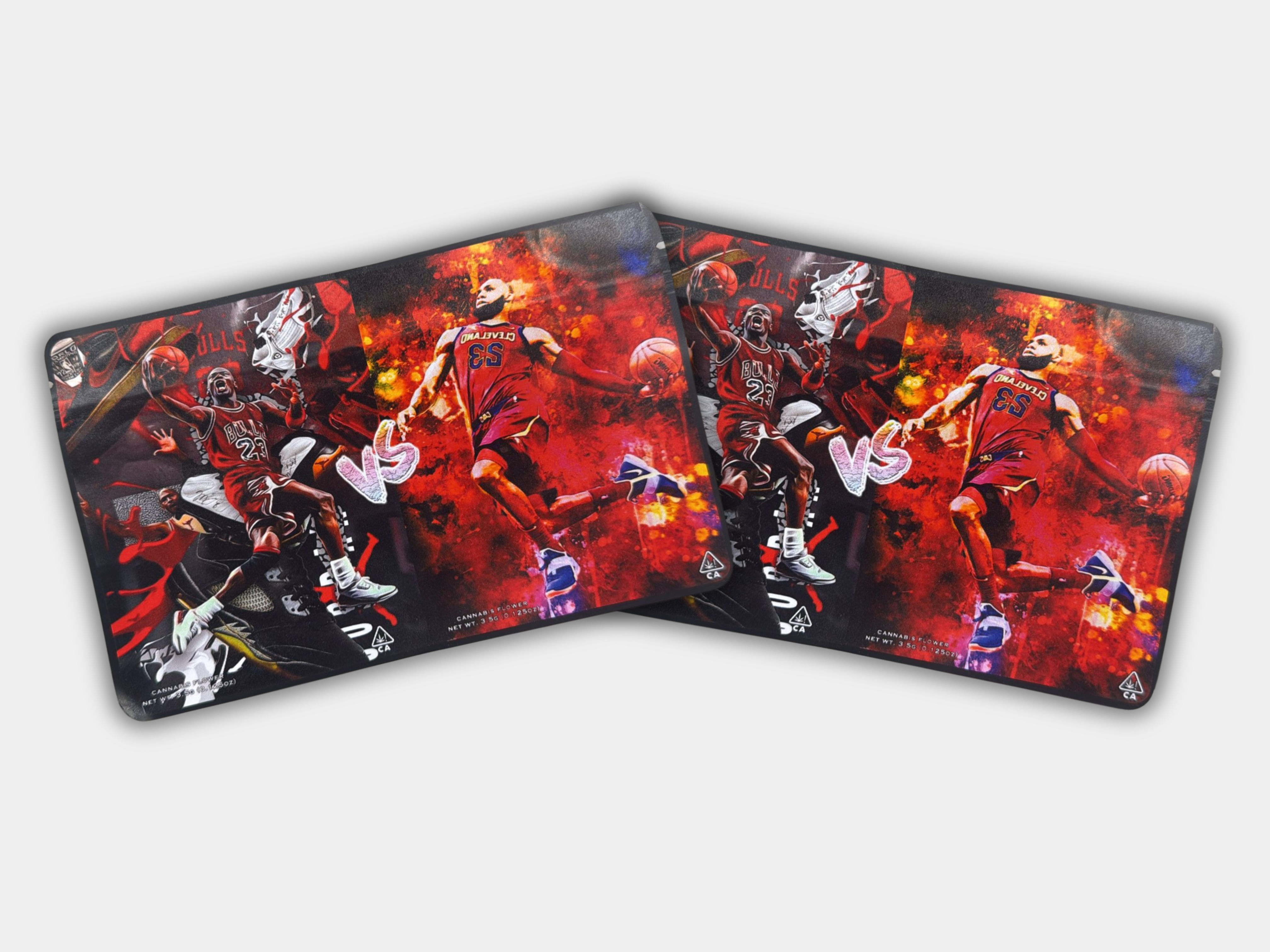 Jordan vs LeBron 7G Mylar Bag | Holographic Smell-Proof Cannabis ...
